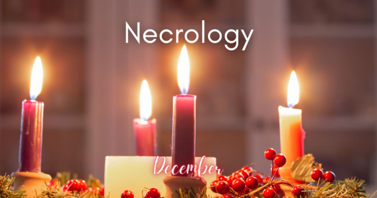 Necrology - December 2023 | Salesians of Don Bosco