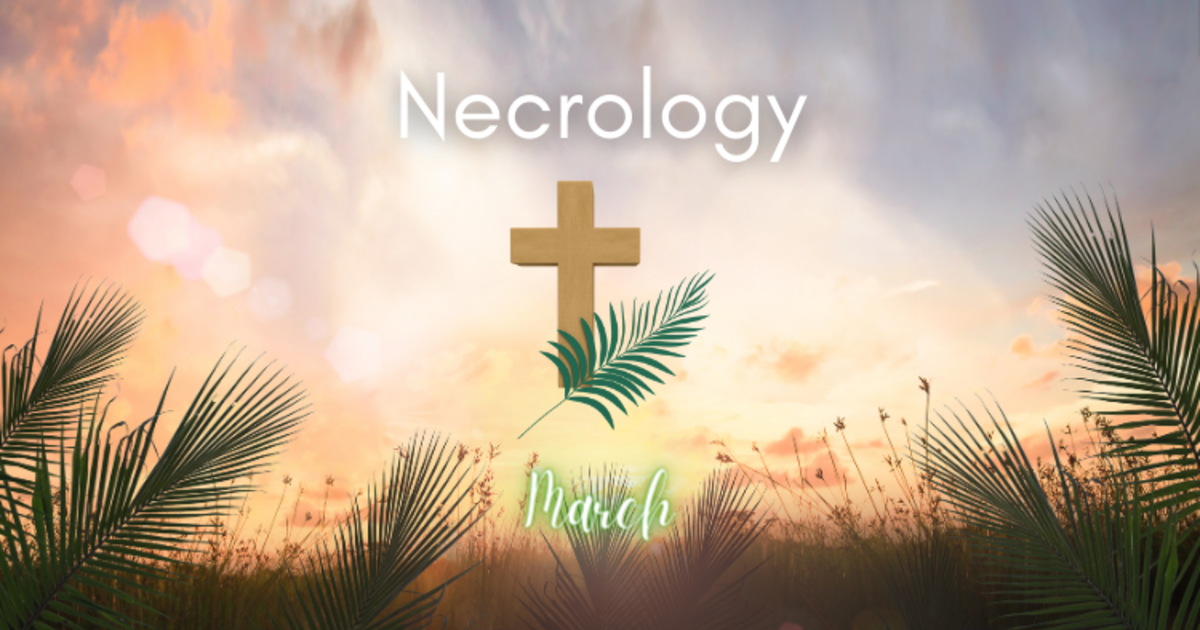 Necrology - March 2024 | Salesians of Don Bosco